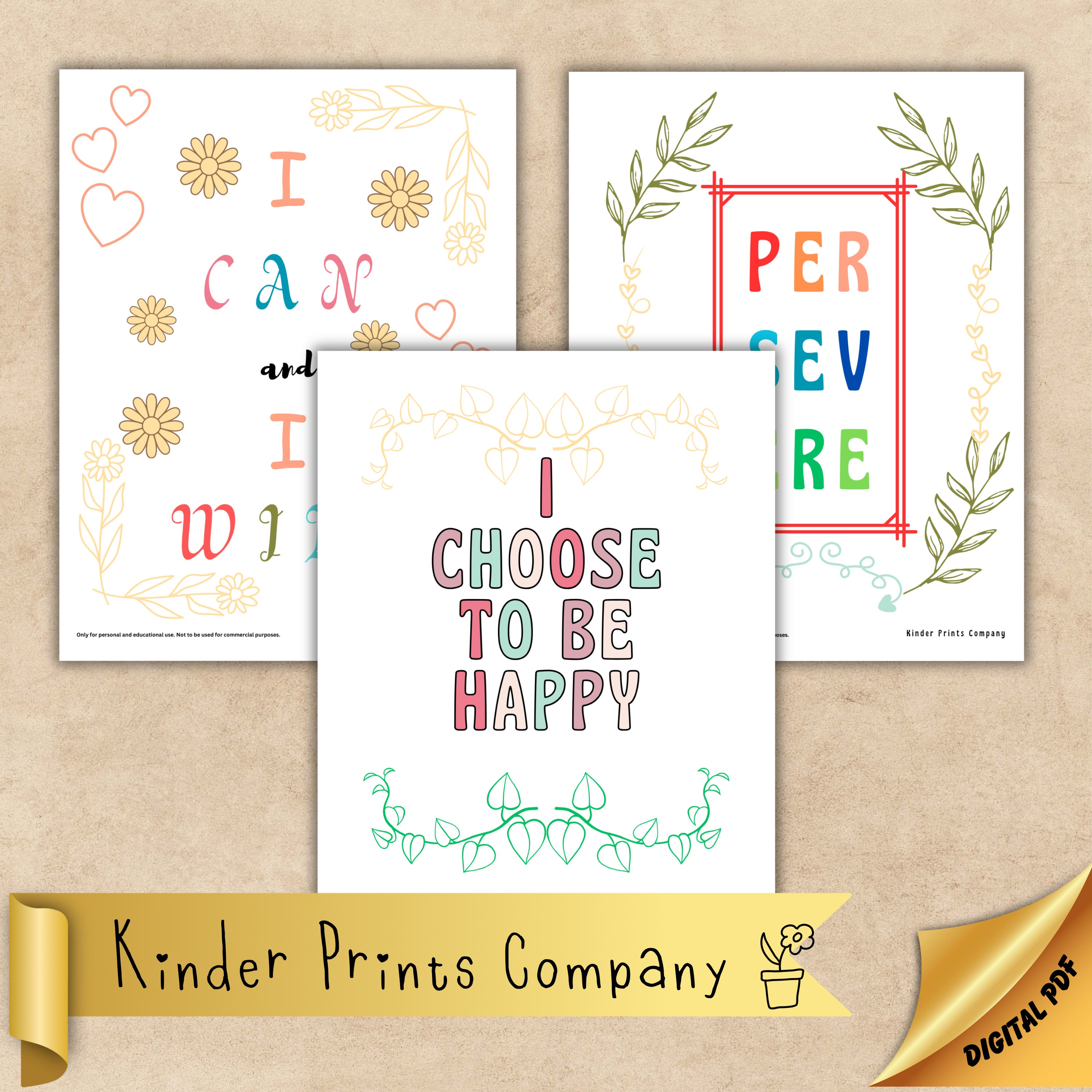 Coloring Pages With Inspirational Quotes - Set of 10 Color-your-own and ...