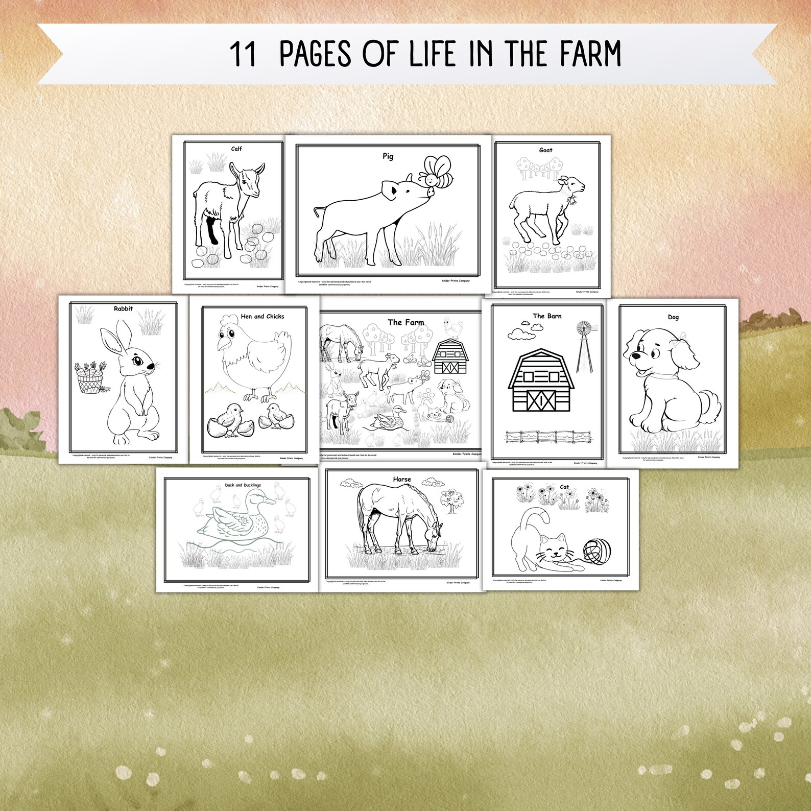 44 Coloring Pages of Animals - Sea Animals, Jungle Animals, Woodland ...