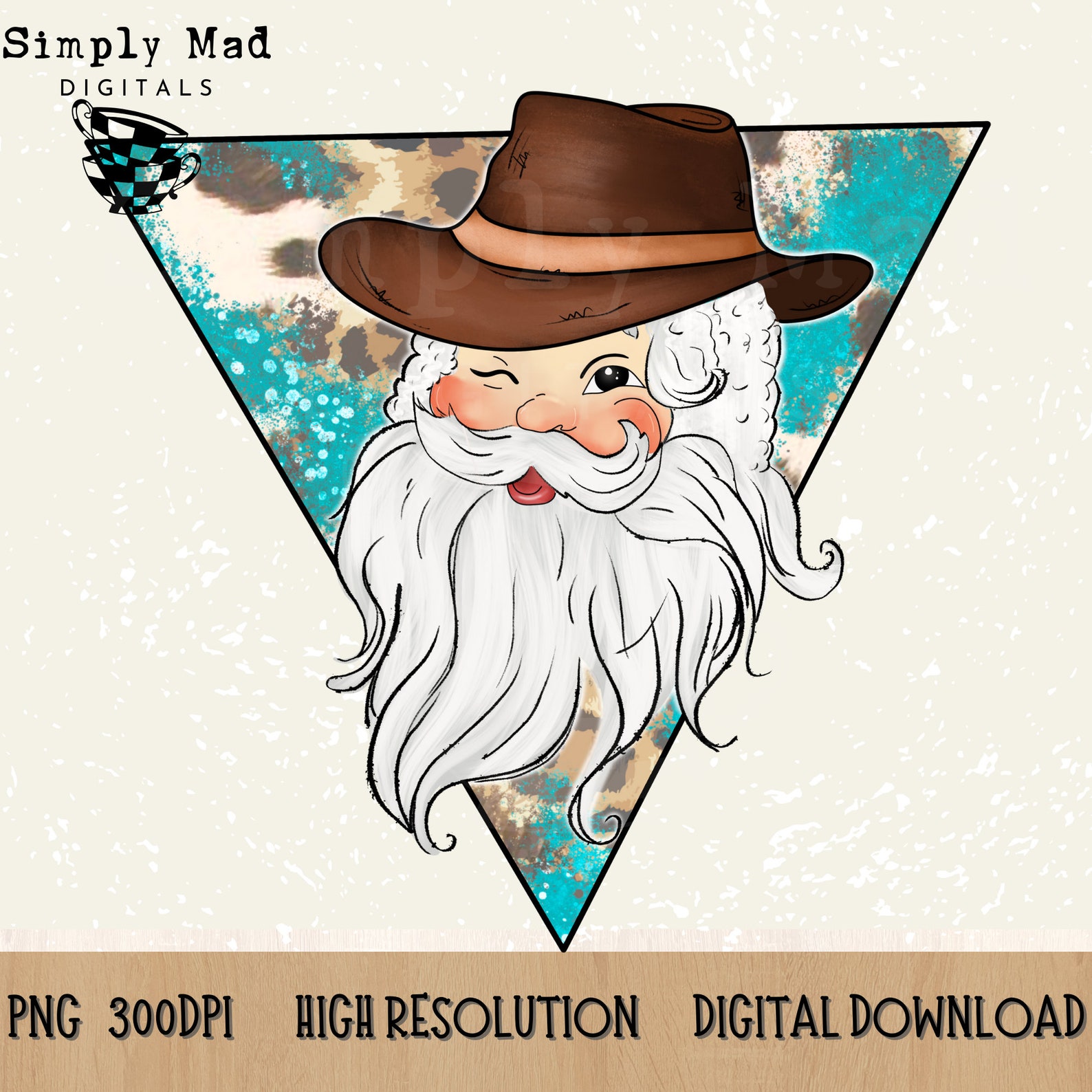 Country Santa Png - Cowboy Santa Png - Western Santa Png - Country ...