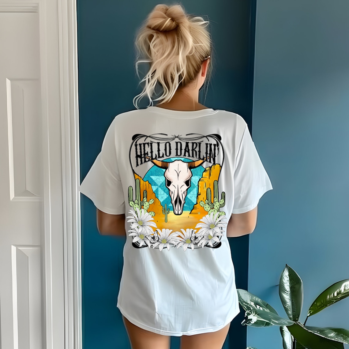 Hello Darlin Png Western Png Country Western Shirt Png Digital Download ...