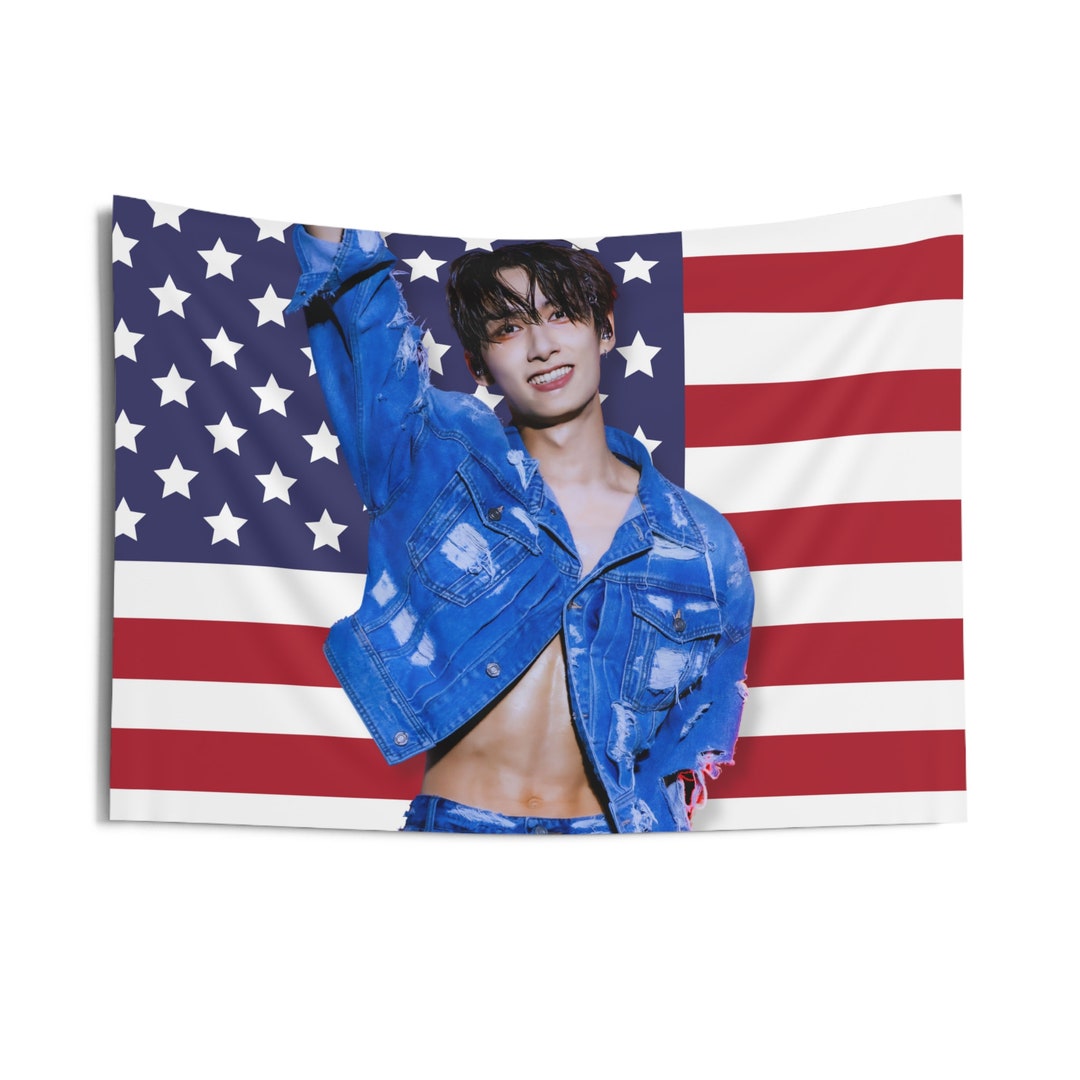 SVT Jun Abs Flag Banner, Seventeen Jun Kpop American Flag Tapestry, SVT ...