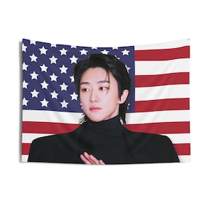 SEVENTEEN Minghao The8 America Flag, SVT Minghao Kpop Flag, Seventeen ...