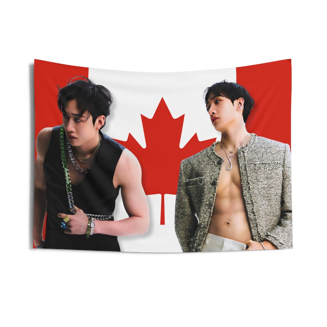 Stray Kids Bang Chan Canada Flag, Skz Chan Abs Kpop Flag, Stray Kids ...