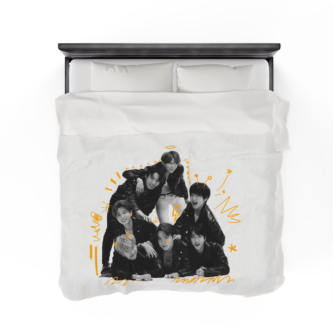 Bts Members Photo Blanket, Bangtan Sonyeondan Kpop Blanket, Bts 2024 ...
