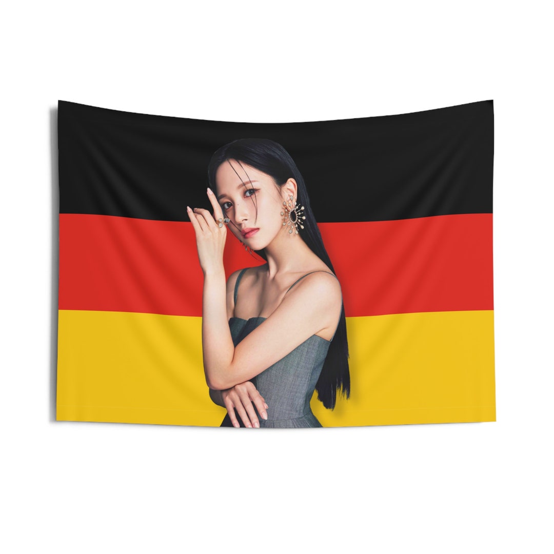 TWICE Mina German Flag Banner, Mina TWICE Members Kpop Flag, Twice ...