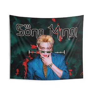 ATEEZ Mingi Anime Cosplay Flag Banner, Mingi Kpop Flag, ATEEZ Tour 2024 ...