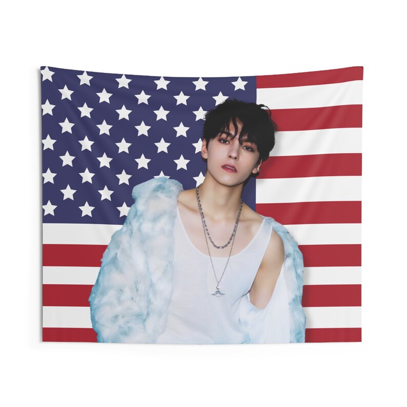 Svt Vernon Black Eye Flag Banner Seventeen Vernon Kpop - Etsy