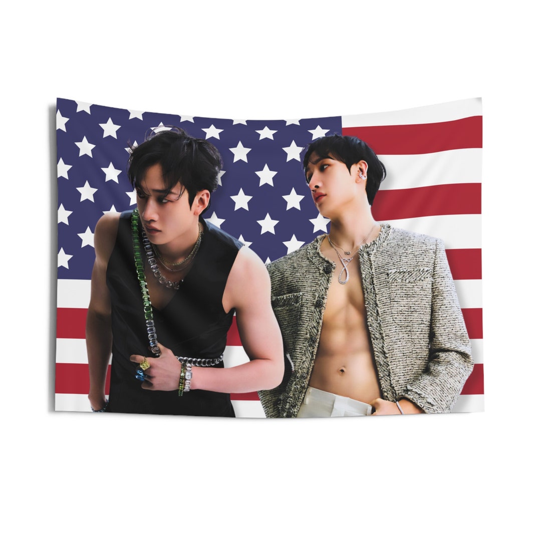 Stray Kids Bang Chan America Flag, Skz Chan Abs Kpop Flag, Stray Kids Tour 2024 Merch, Gift ...