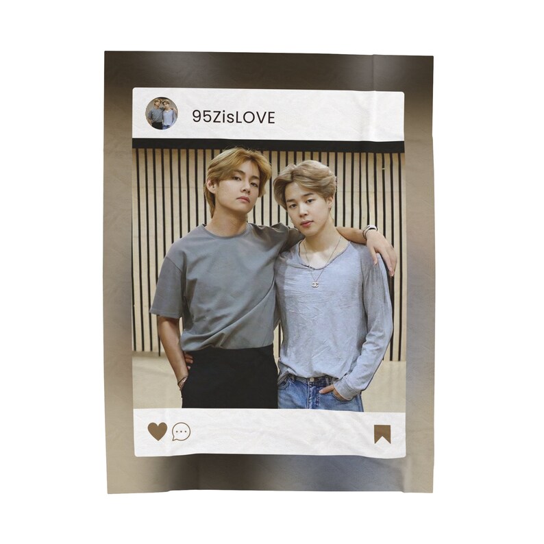 Blonde Vmin Photo Blanket Blonde Taehyung Jimin Blanket BTS - Etsy