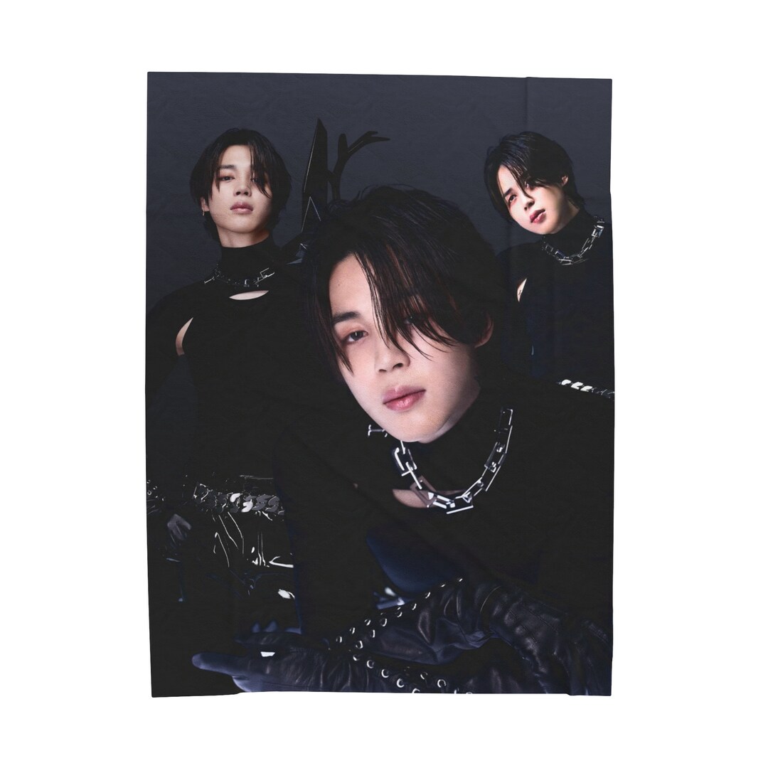 BTS Jimin Chaos Photofolio Blanket, BTS Jimin Kpop Merch, Gift for BTS ...