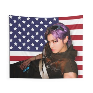 NCT 127 Taeyong Switch America Flag Banner, Nct Members Kpop Flag, Fact ...