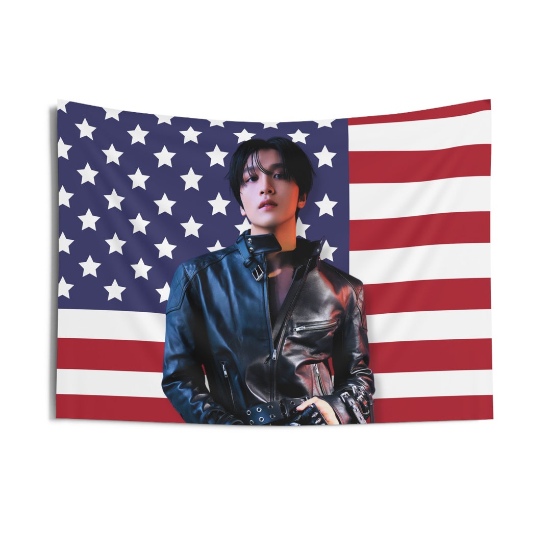 NCT 127 Haechan America Flag, NCT Dream Members Kpop Flag, Lagu Lagu ...