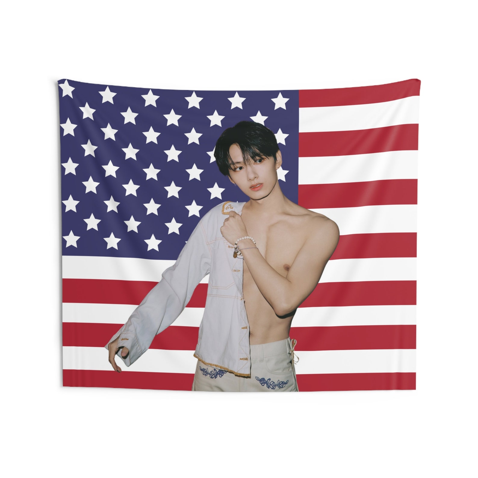 SVT Jun Flag Banner, Seventeen Jun Kpop American Flag Tapestry, Svt Jun ...