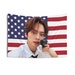 NCT Mark Lee Flag Banner, Nct Mark Lee Kpop American Flag Tapestry, NCT ...