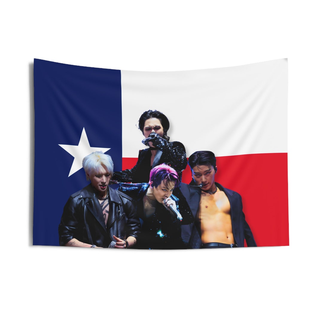 Ateez Members Coachella Texas Flag, Mingi Seonghwa Hongjoong San Kpop ...