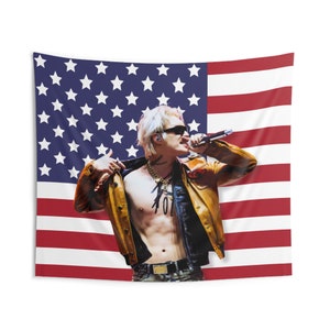 Ateez Mingi Coachella America Flag Banner, Ateez Members Kpop Flag ...