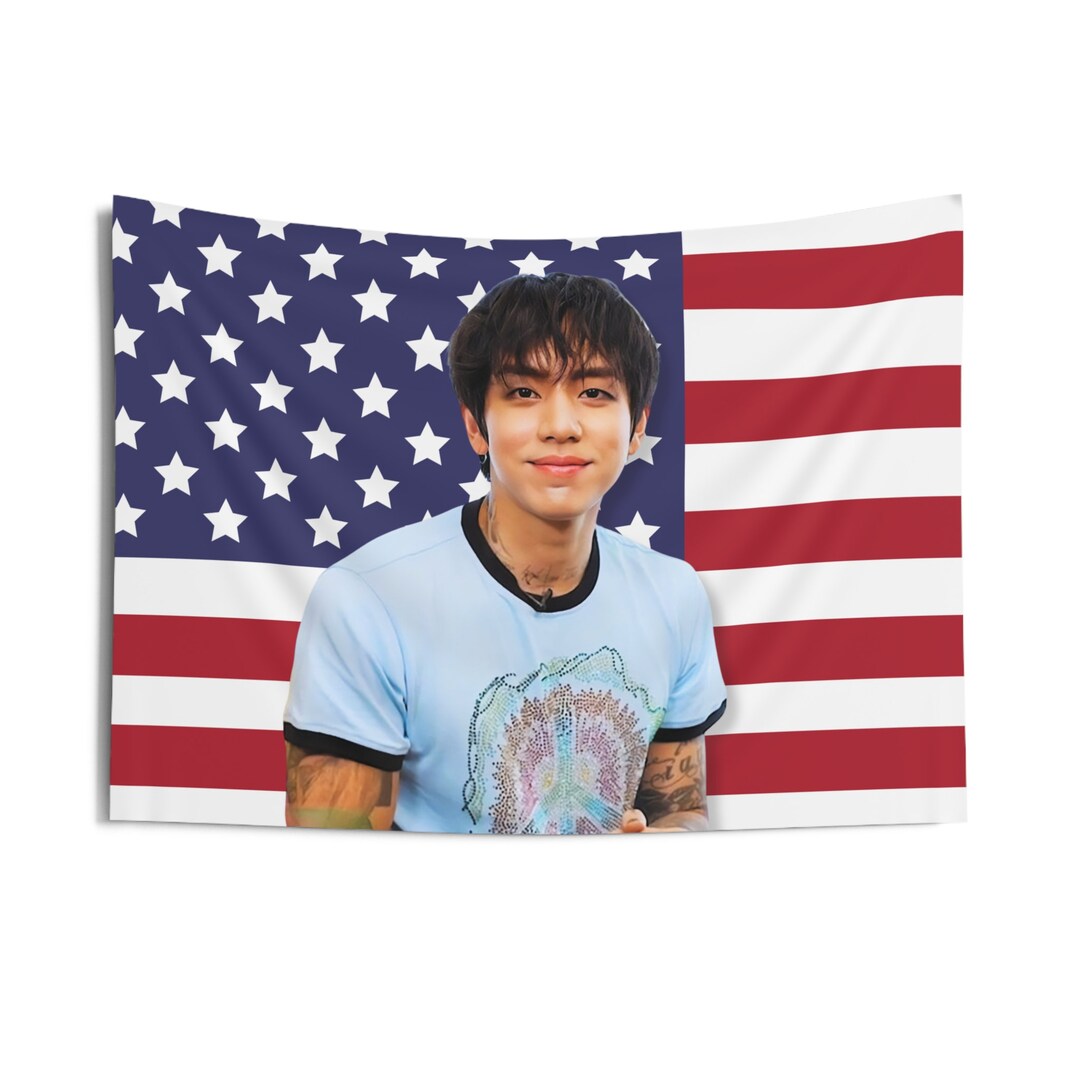 DPR IAN Interview America Flag Banner, Christian Yu Kpop Flag, Dpr Live ...