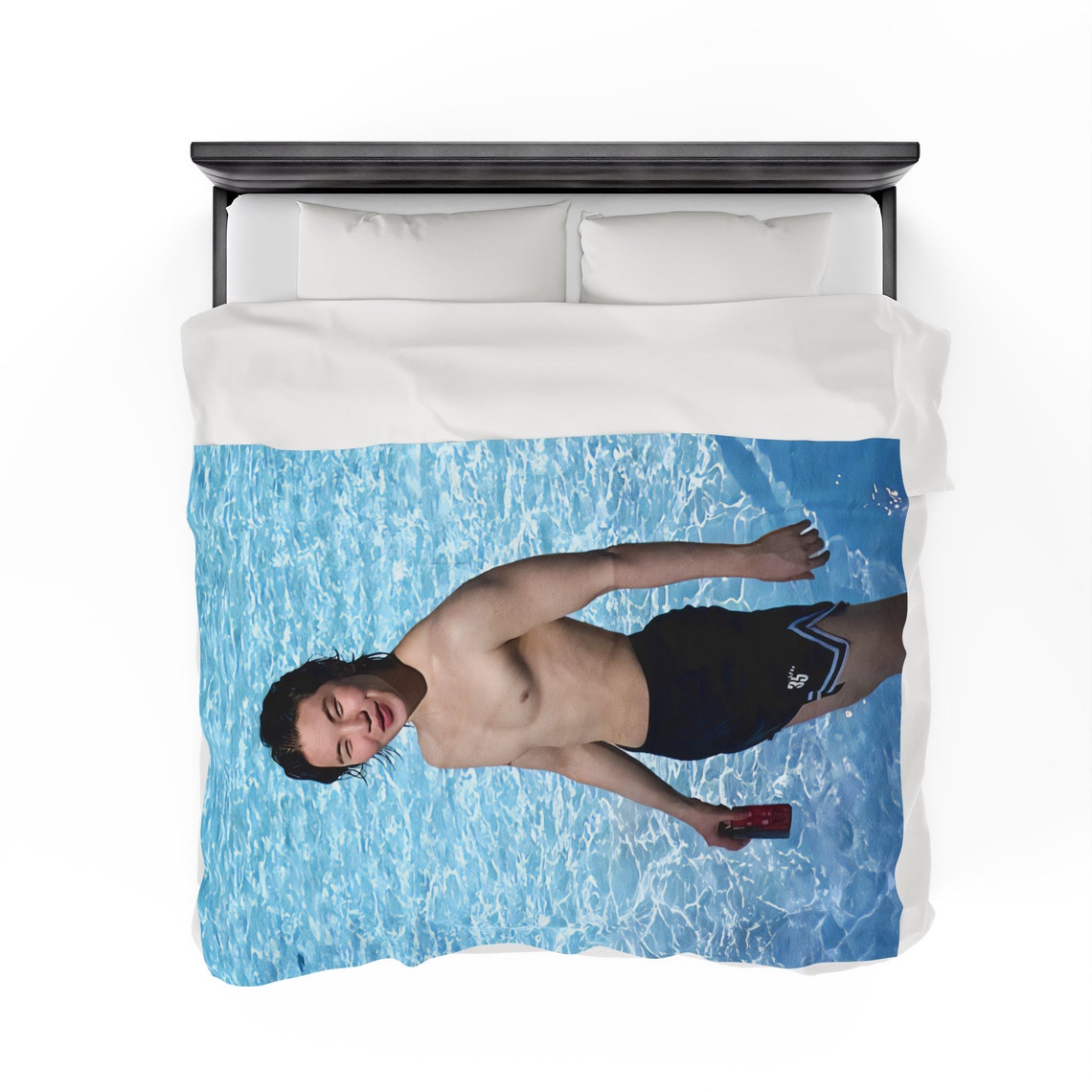 SVT Woozi Pool Shirtless Instagram Photo Blanket Seventeen - Etsy Canada