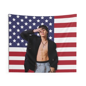Bts Jungkook Seven America Flag Banner, Jungkook Seven Kpop Flag ...