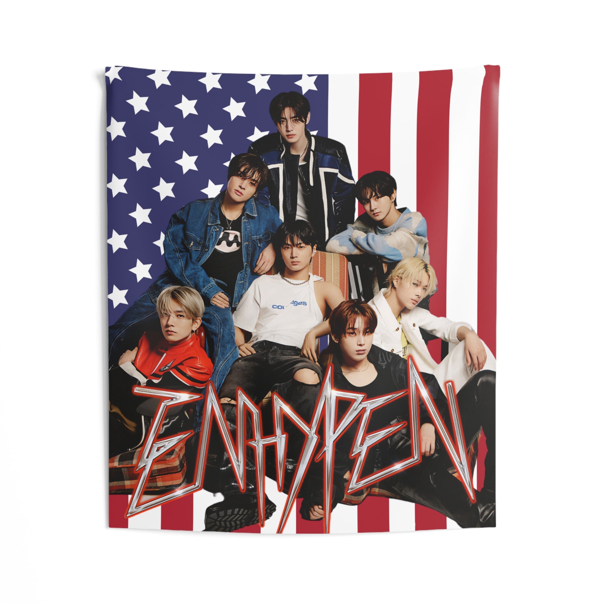Enhypen Members Flag Banner Enhypen Kpop American Flag - Etsy