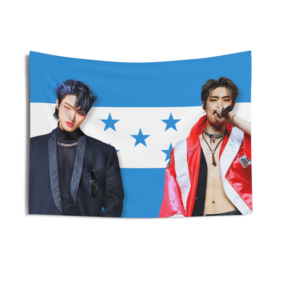 Ateez Mingi Guerilla Abs Flag Banner, Ateez Mingi Kpop Flag Tapestry ...