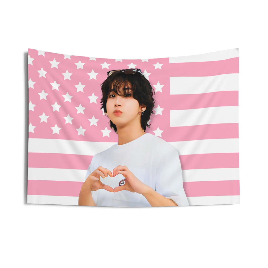 Stray Kids Han America Flag Banner, Stray Kids 2024 Kpop Flag, Stray ...