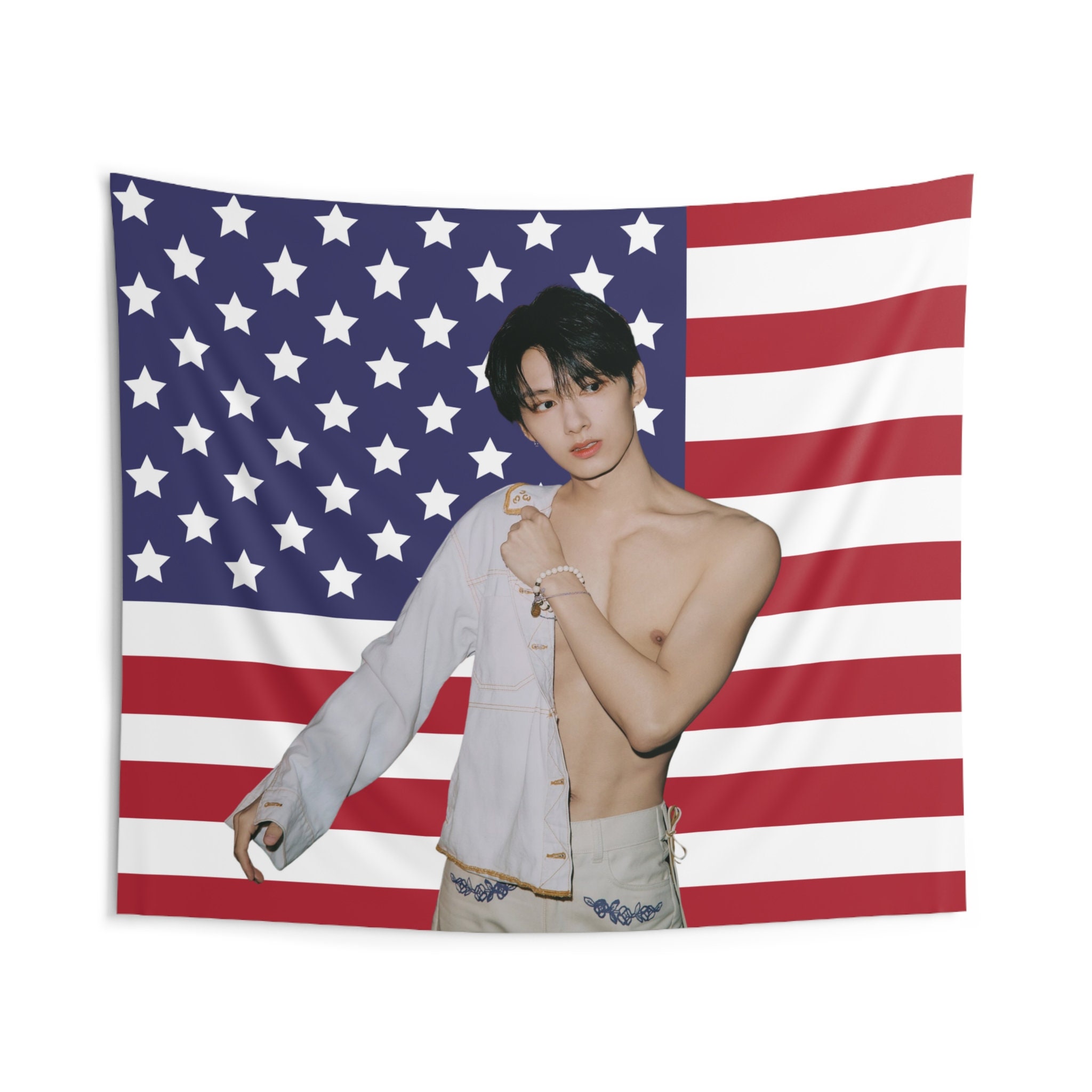 SVT Jun Flag Banner, Seventeen Jun Kpop American Flag Tapestry, Svt Jun ...