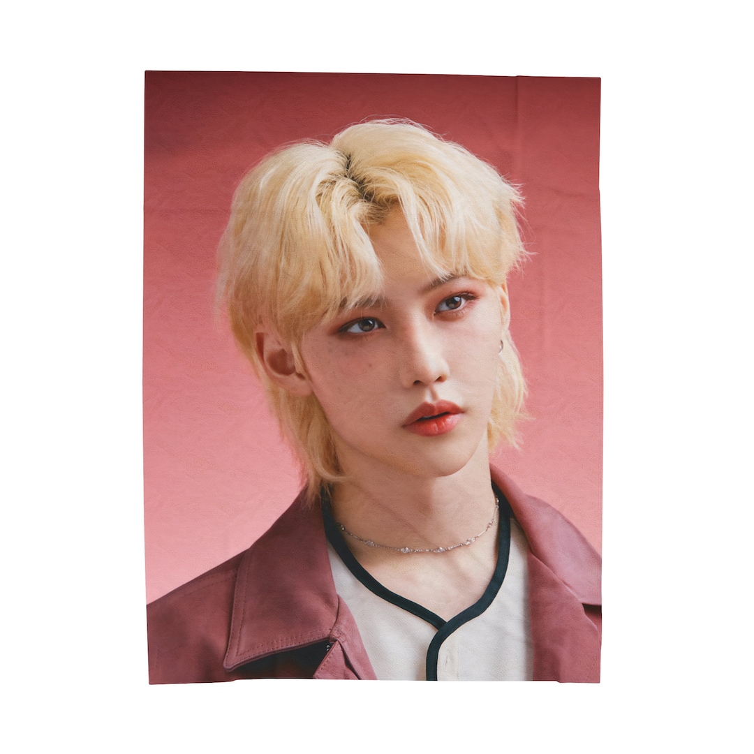 SKZ Felix Blonde Plush Blanket, Stray Kids 2024 Kpop Blanket, Stray ...