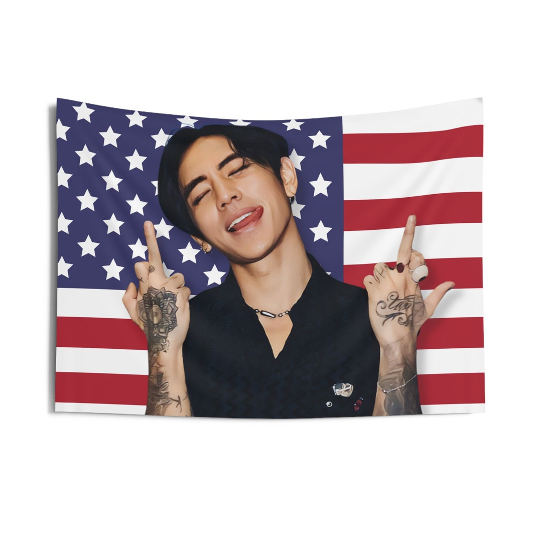 Dpr Ian Christian Yu Flag Banner, Dpr Ian American Flag Tapestry, Dpr ...
