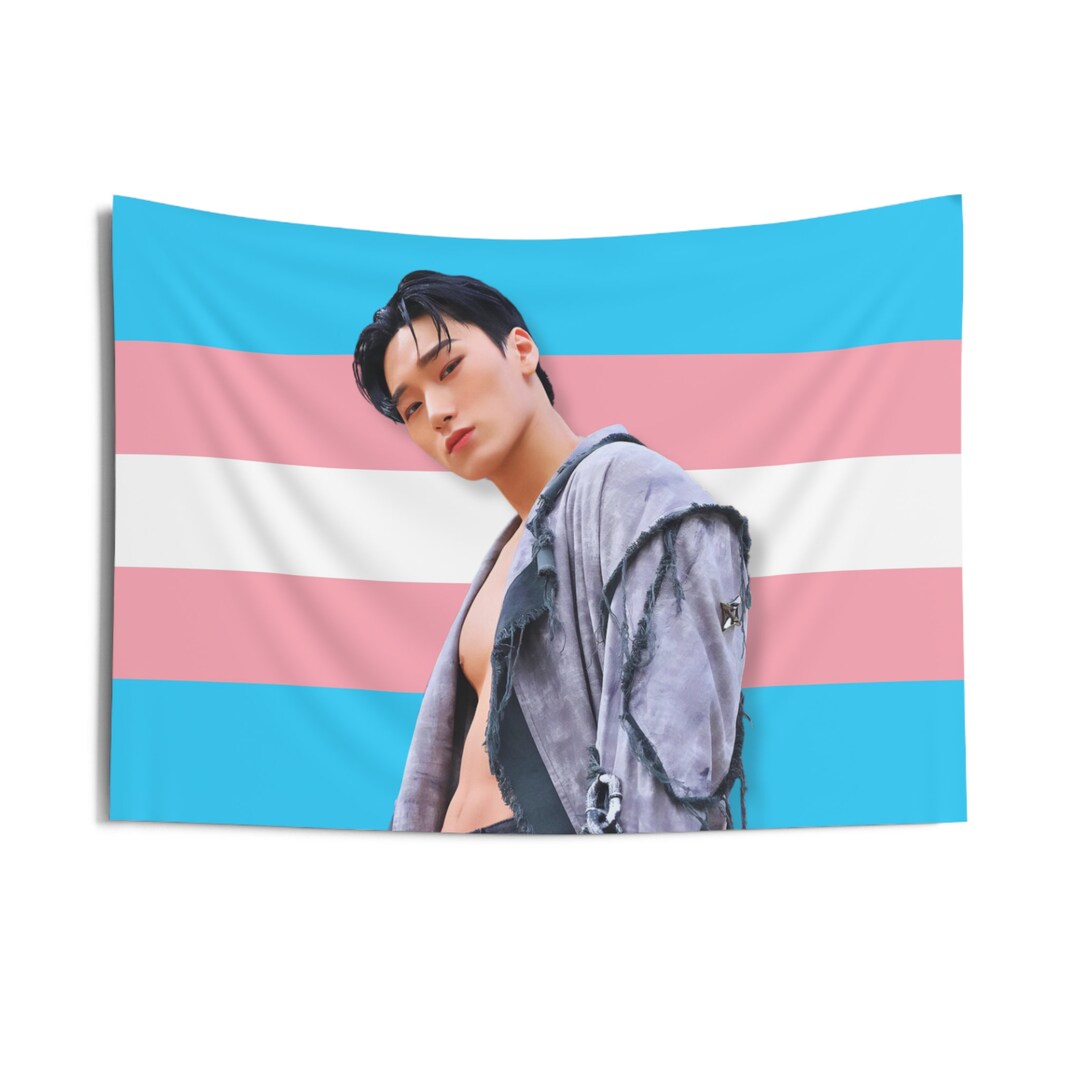 Ateez San Warriors Trans Flag Banner, Ateez San Kpop American Flag ...