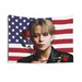 NCT Mark Lee Flag Banner, Nct Mark Lee Kpop American Flag Tapestry, NCT ...