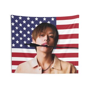 Skz Lee Know Flag Banner, Straykids Lee Know Kpop American Flag ...
