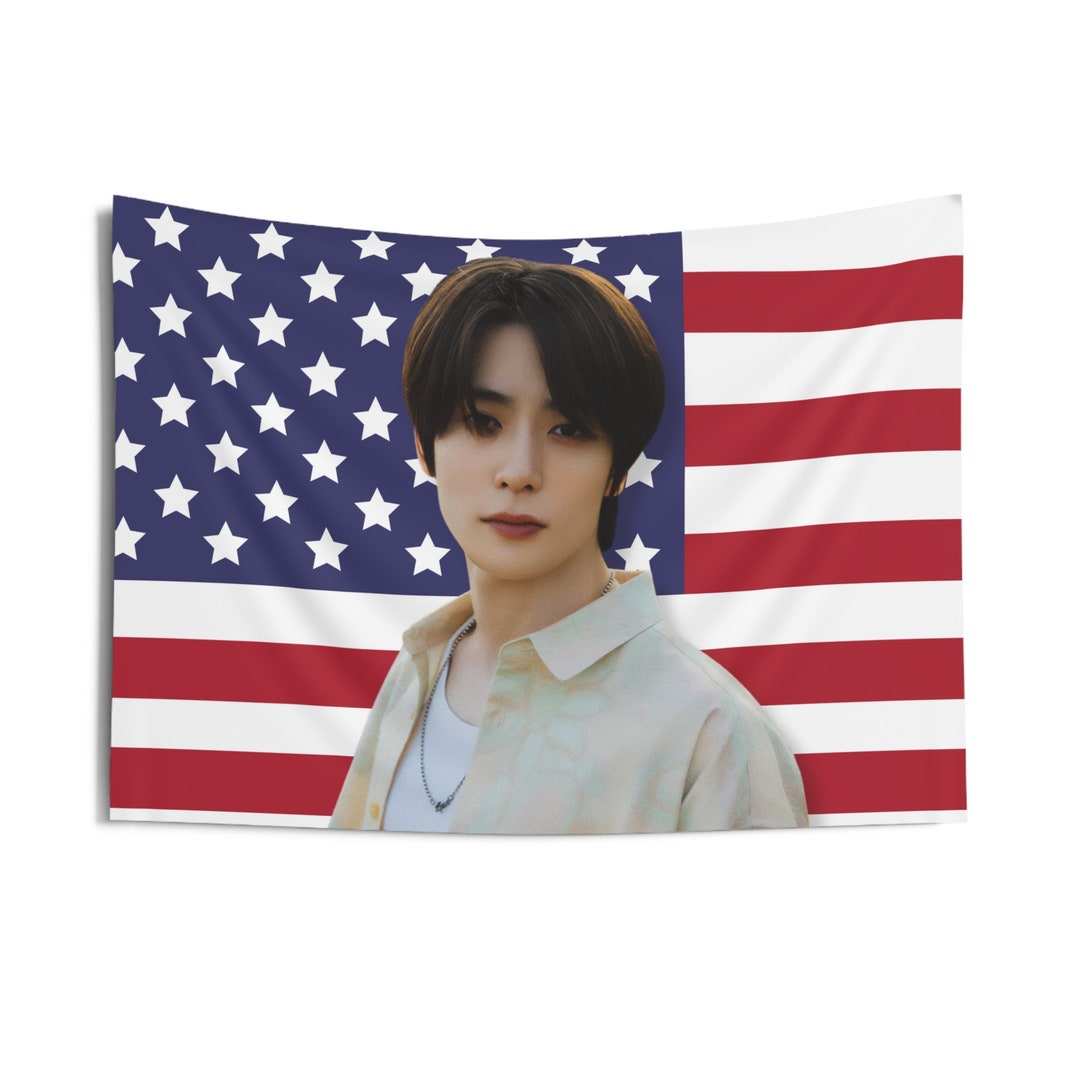 NCT Jaehyun Horizon American Flag Banner, NCT 127 Jaehyun Kpop Flag ...
