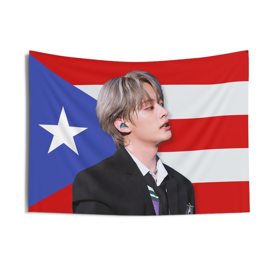 Skz Lee Know Puerto Rico Flag, Stray Kids Tour 2024 Kpop Flag, Stray ...
