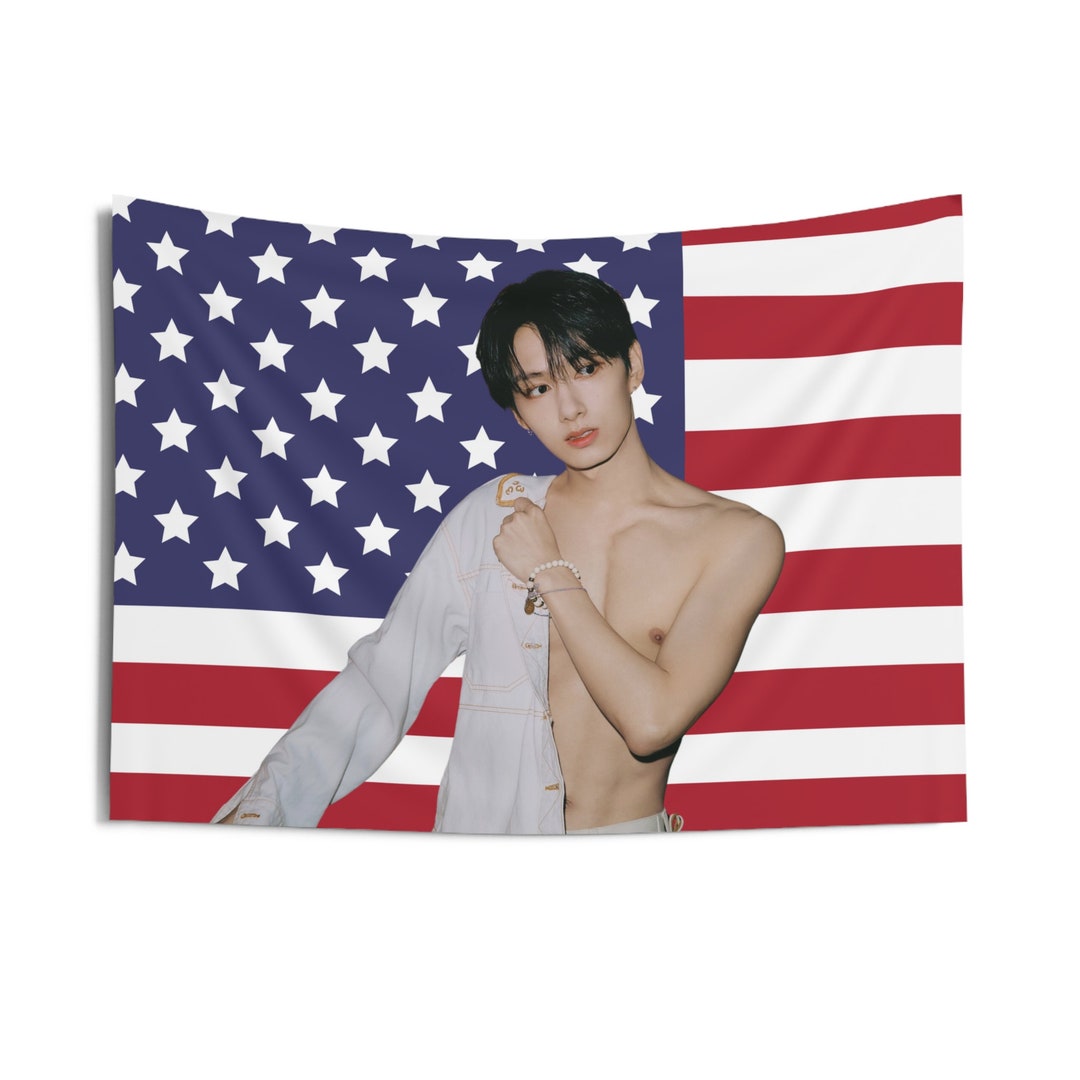 SVT Jun Flag Banner, Seventeen Jun Kpop American Flag Tapestry, Svt Jun ...
