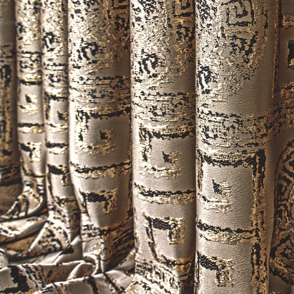 Greek Key Curtains - Etsy