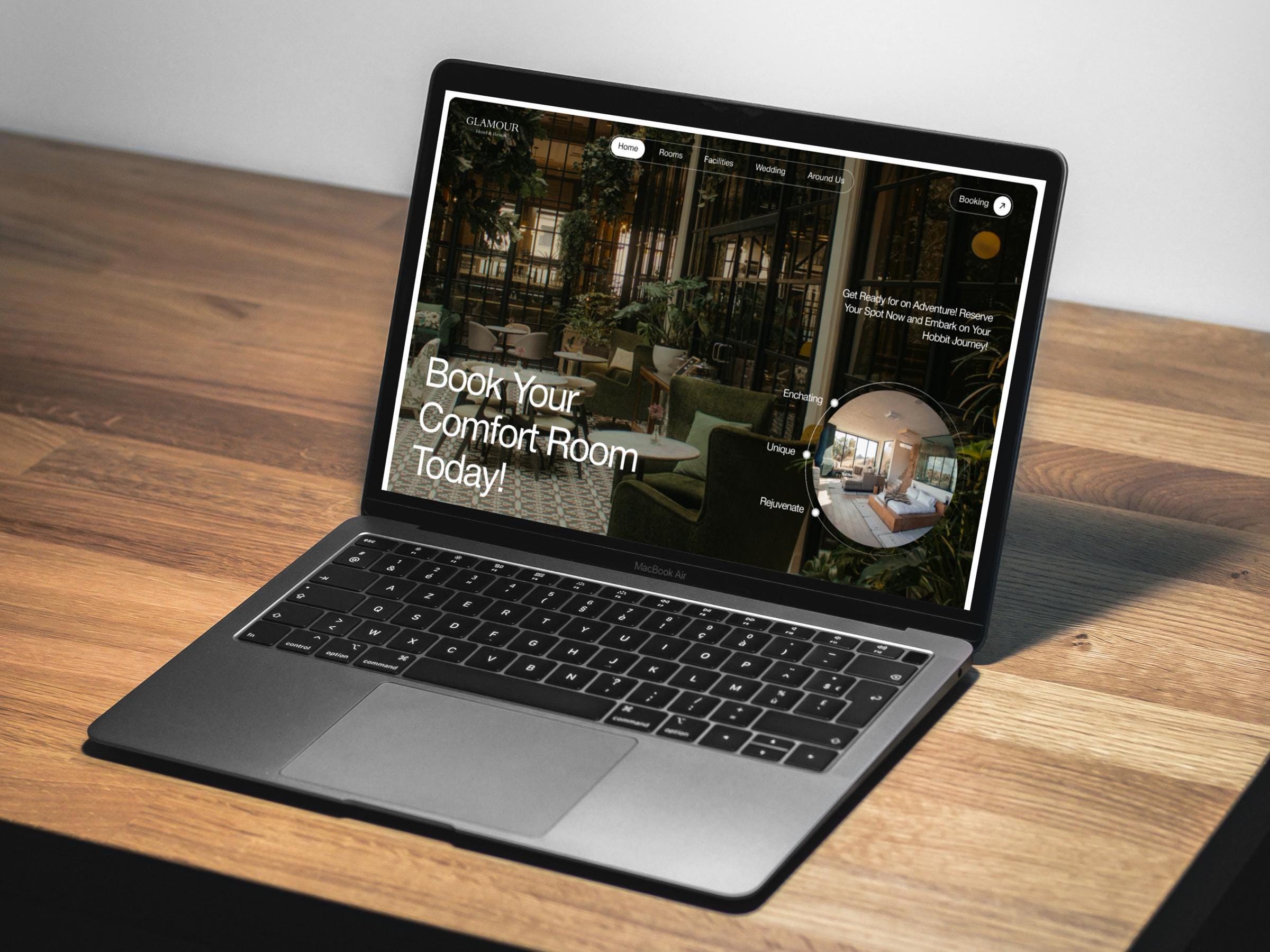 Hotel Booking Figma Template, Landing Page for Company Business ...