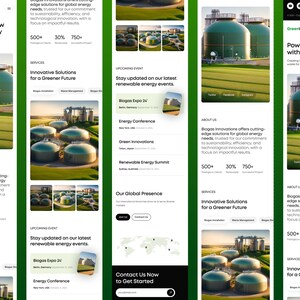 Renewable Energy Website Template, Responsive Landing Page (figma) - Etsy