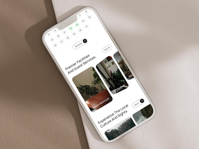 Hotel Booking Figma Template, Landing Page for Company Business ...
