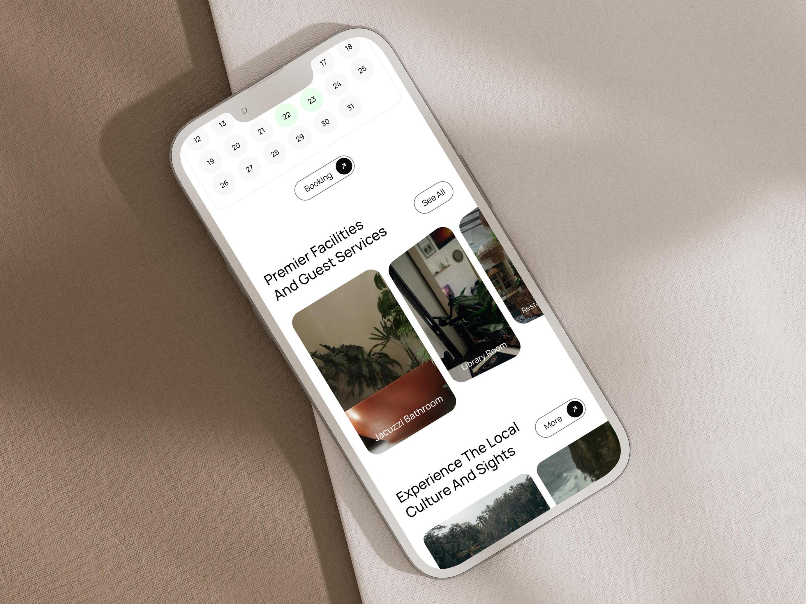 Hotel Booking Figma Template, Landing Page for Company Business ...