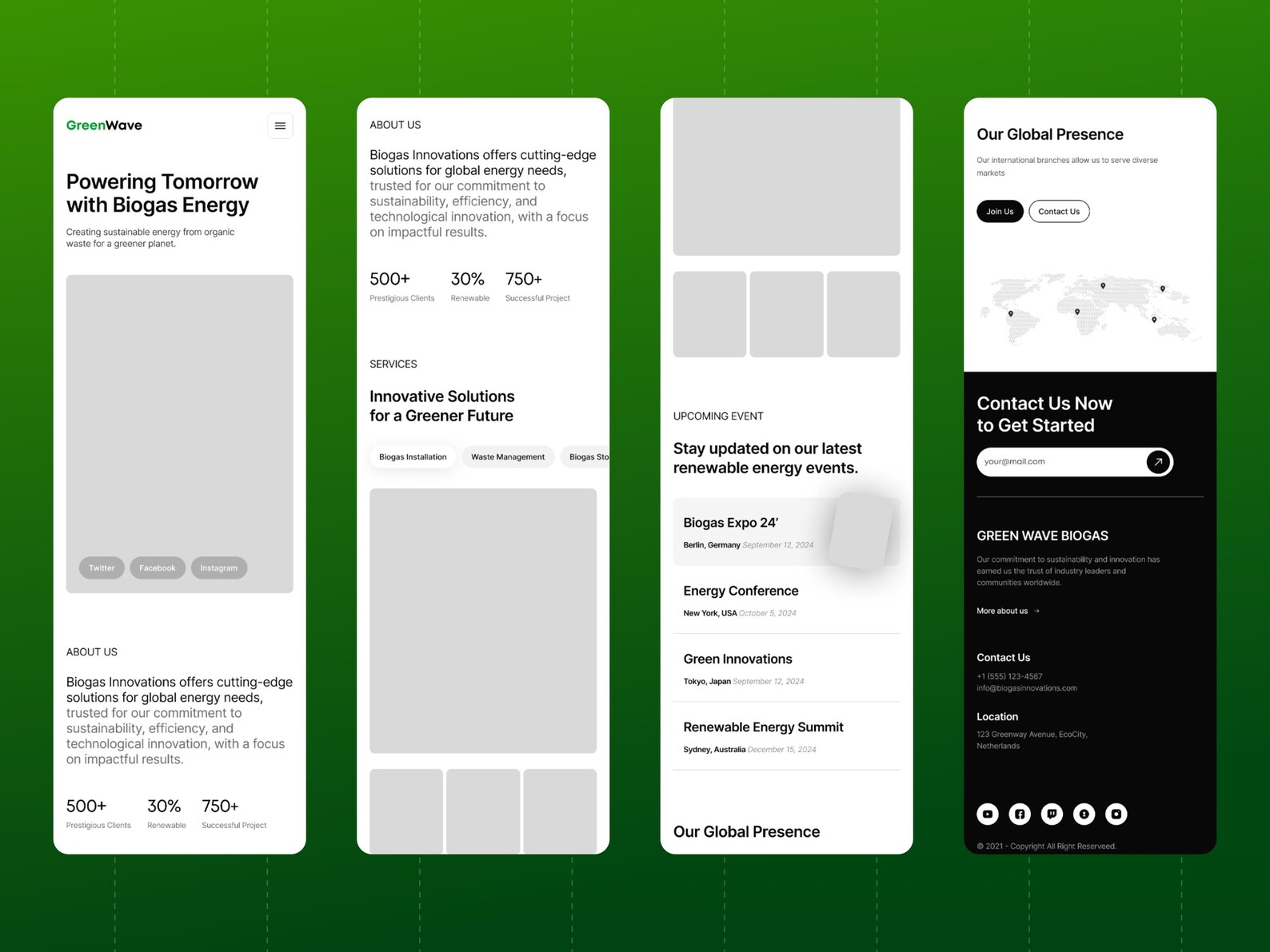Renewable Energy Website, Landing Page Figma, Responsive Website ...