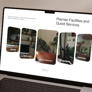 Hotel Booking Figma Template, Landing Page for Company Business ...