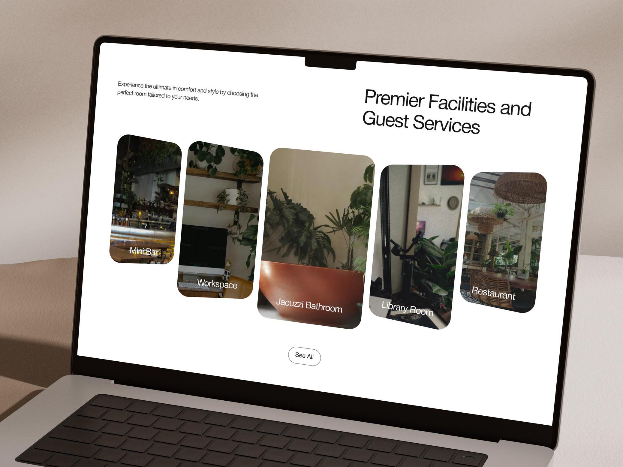 Hotel Booking Figma Template, Landing Page for Company Business ...
