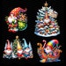 Christmas Gnome Bundle Clipart, Christmas Clipart, Winter Gnome Png ...