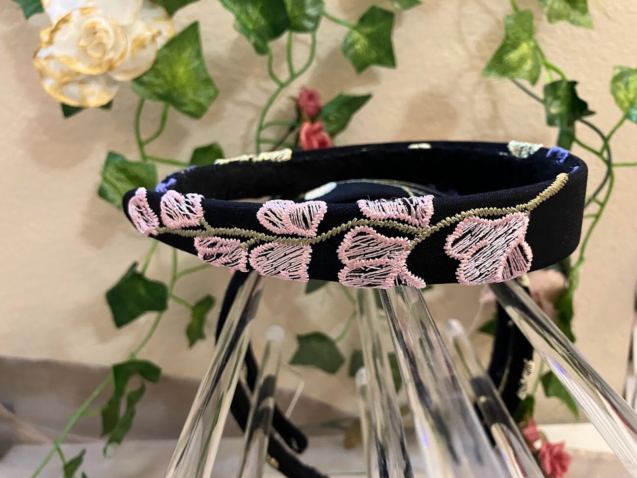 Floral Vine Embroidered Headbands - Etsy