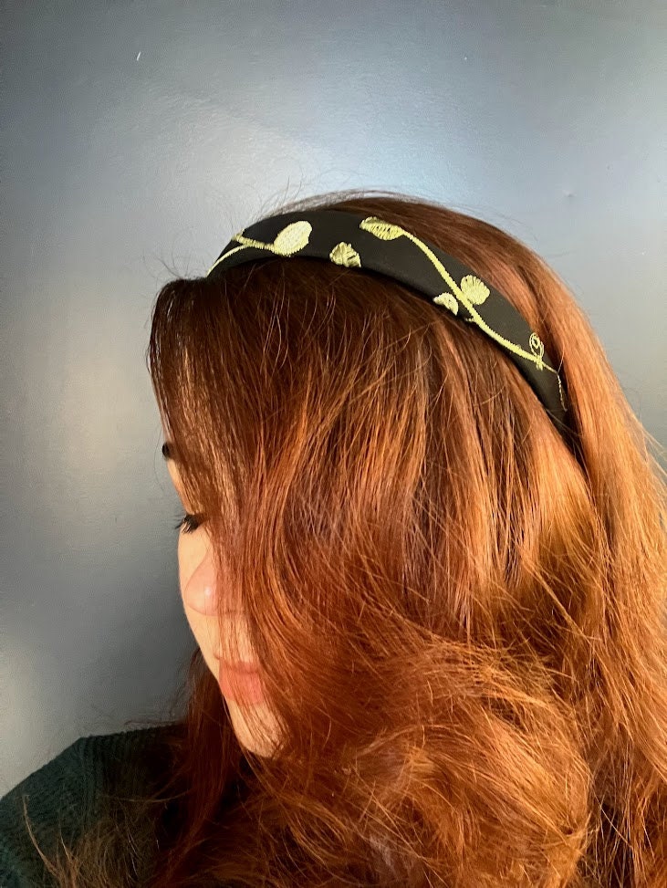 Floral Vine Embroidered Headbands - Etsy