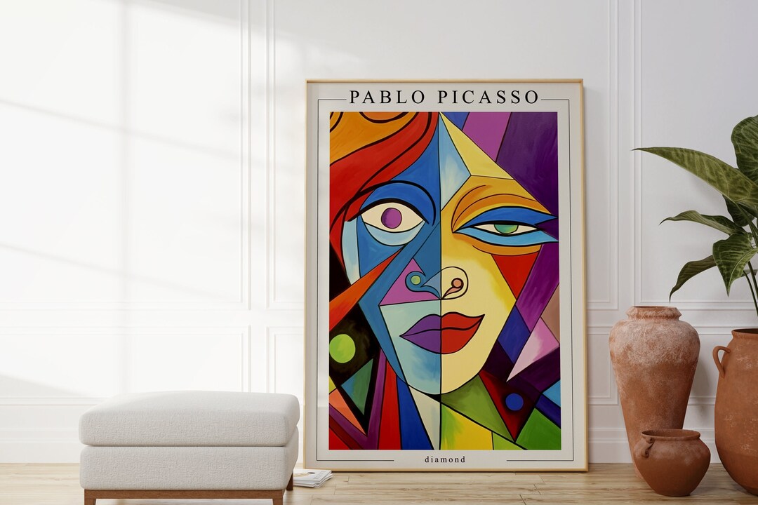 Pablo Picasso Poster - Diamond, Picasso Line Art, Picasso Sketch, Pablo ...