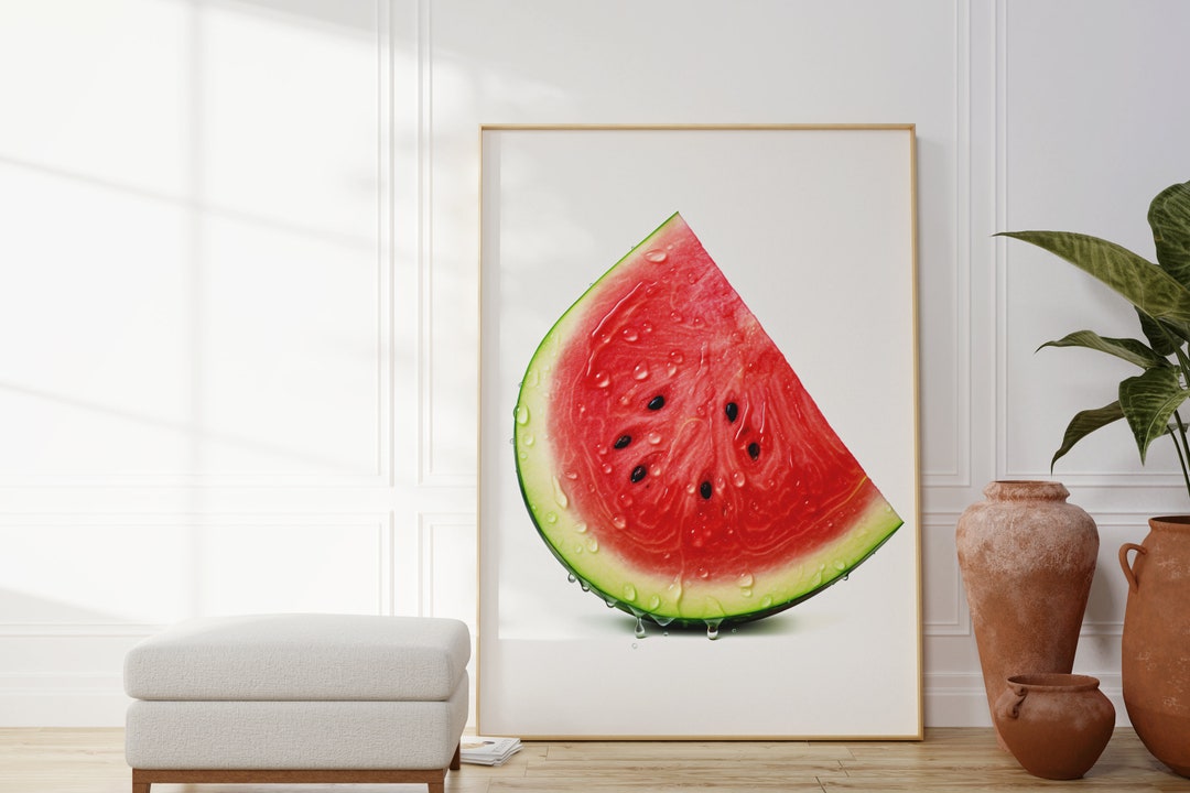 Watermelon Poster High Quality Fruit Poster With a Watermelon ...