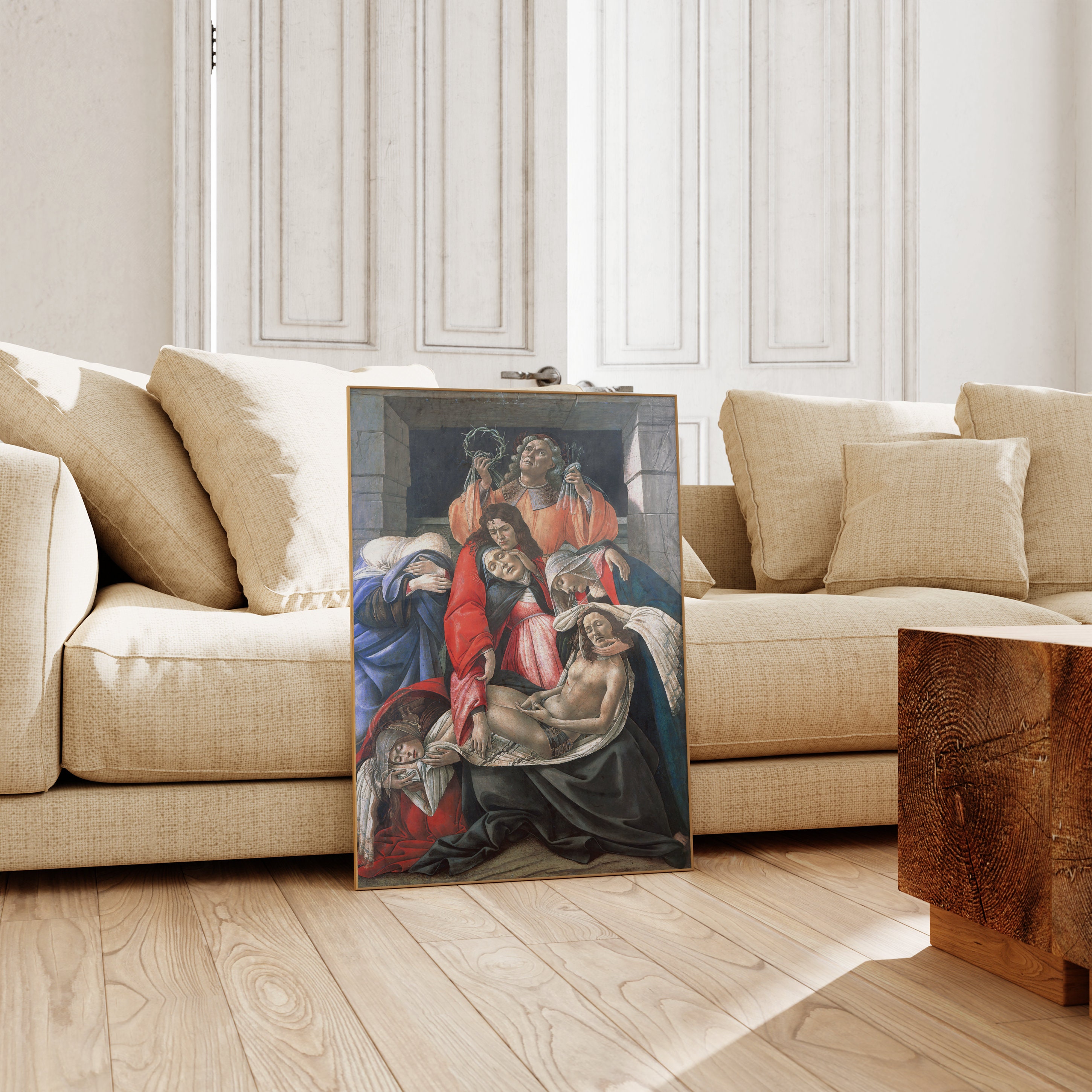 Sandro Botticelli Poster the Lamentation Over the Dead Christ High Quality Botticelli Painting ...