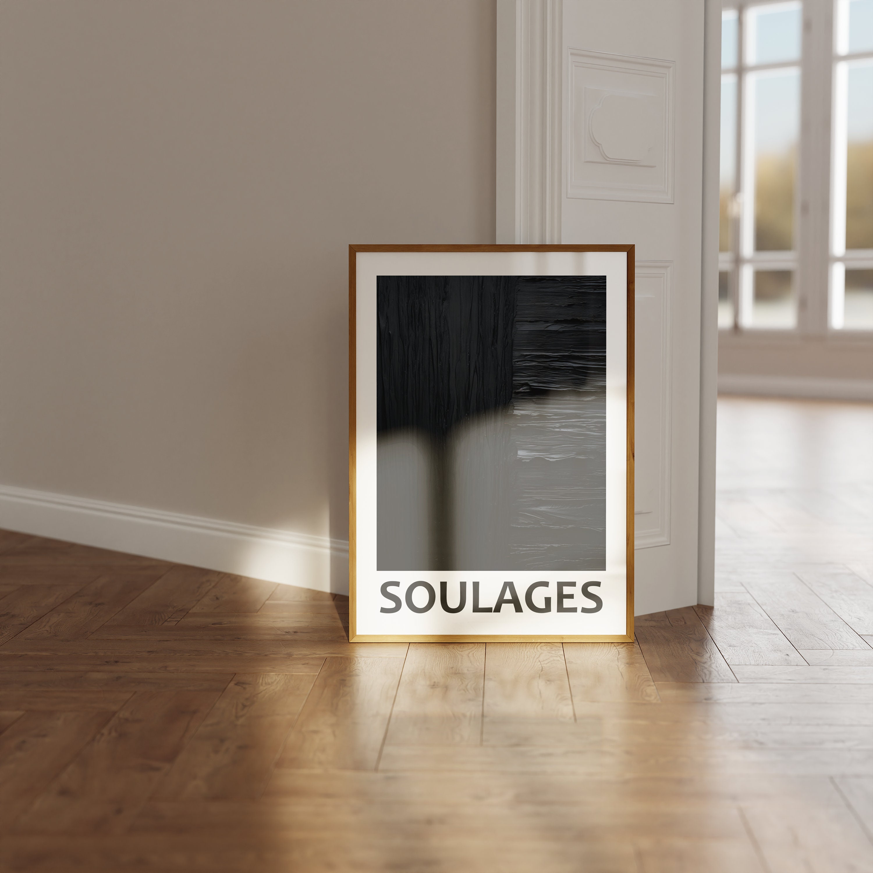 Pierre Soulages Poster High-quality Abstract Art as a Soulages Print ...